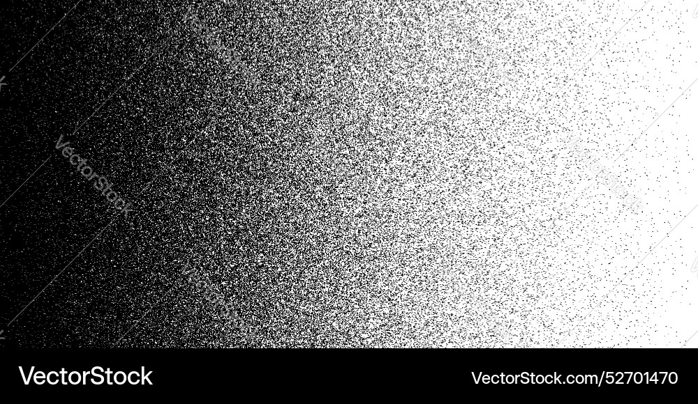 Noise dot grain background gradient fade effect Vector Image