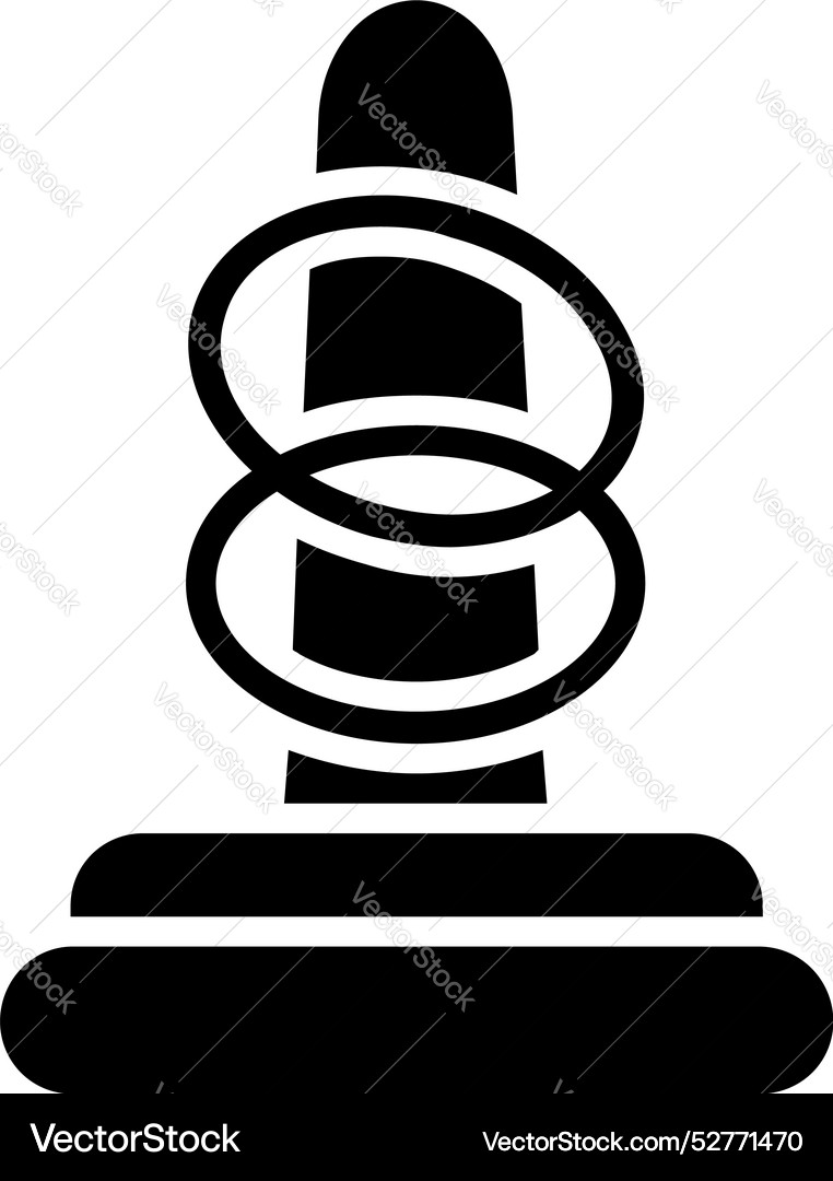 Ring toss icon design Royalty Free Vector Image