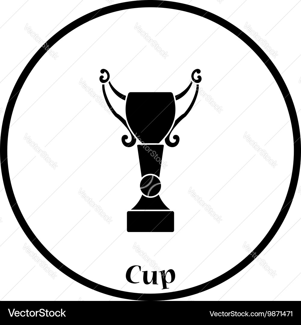 Baseball cup icon Royalty Free Vector Image - VectorStock