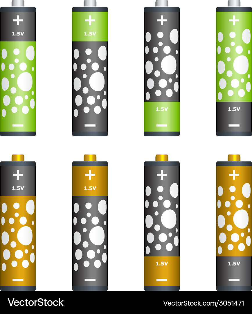 Batteries Royalty Free Vector Image - VectorStock