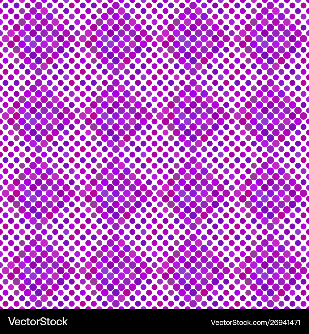 Geometrical dark violet seamless dot pattern Vector Image