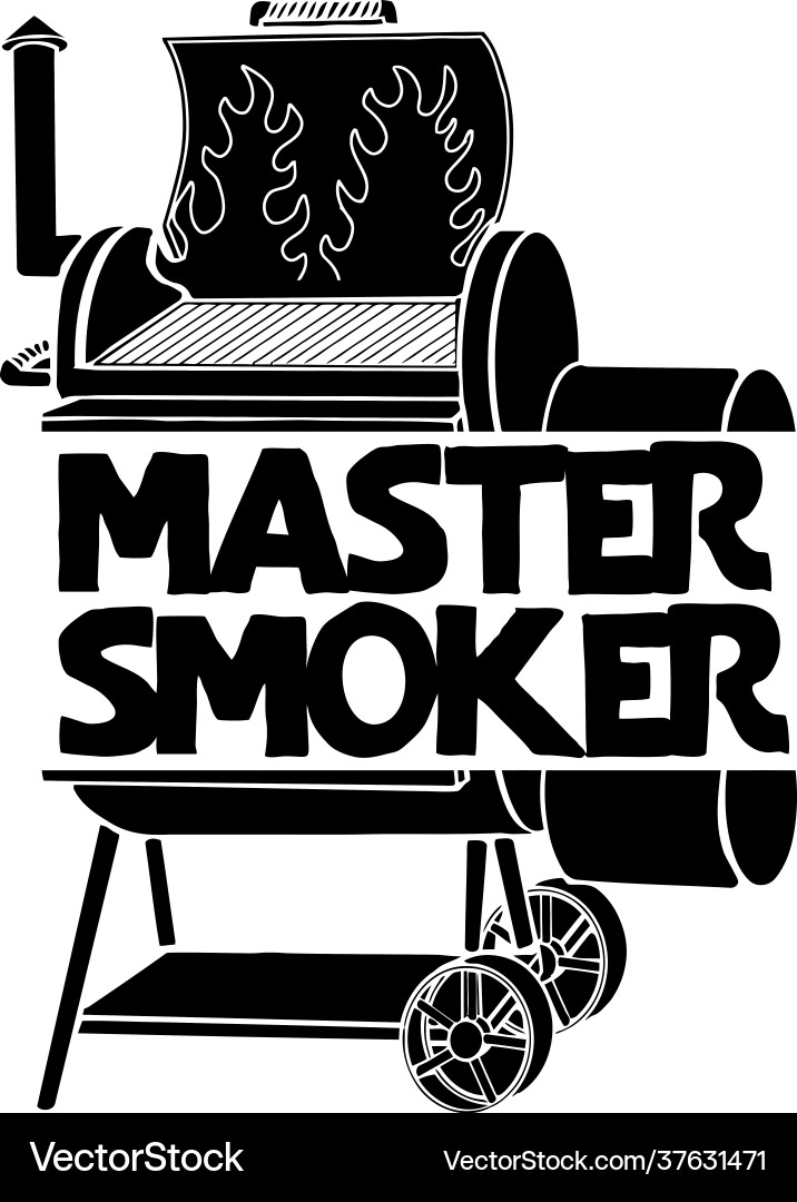 Outdoor Smoker Cut File Royalty Free Vector Image