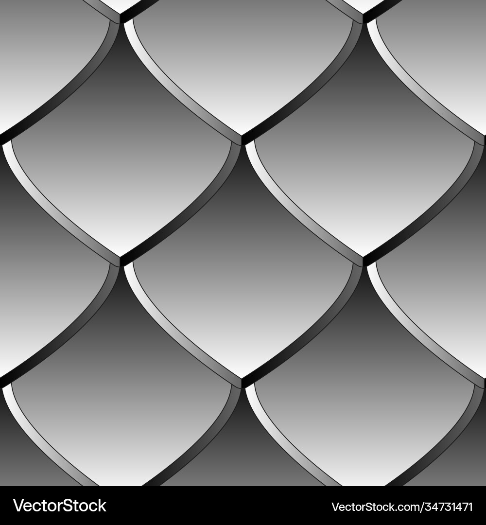 Seamless gray chain mail dragon scales Royalty Free Vector
