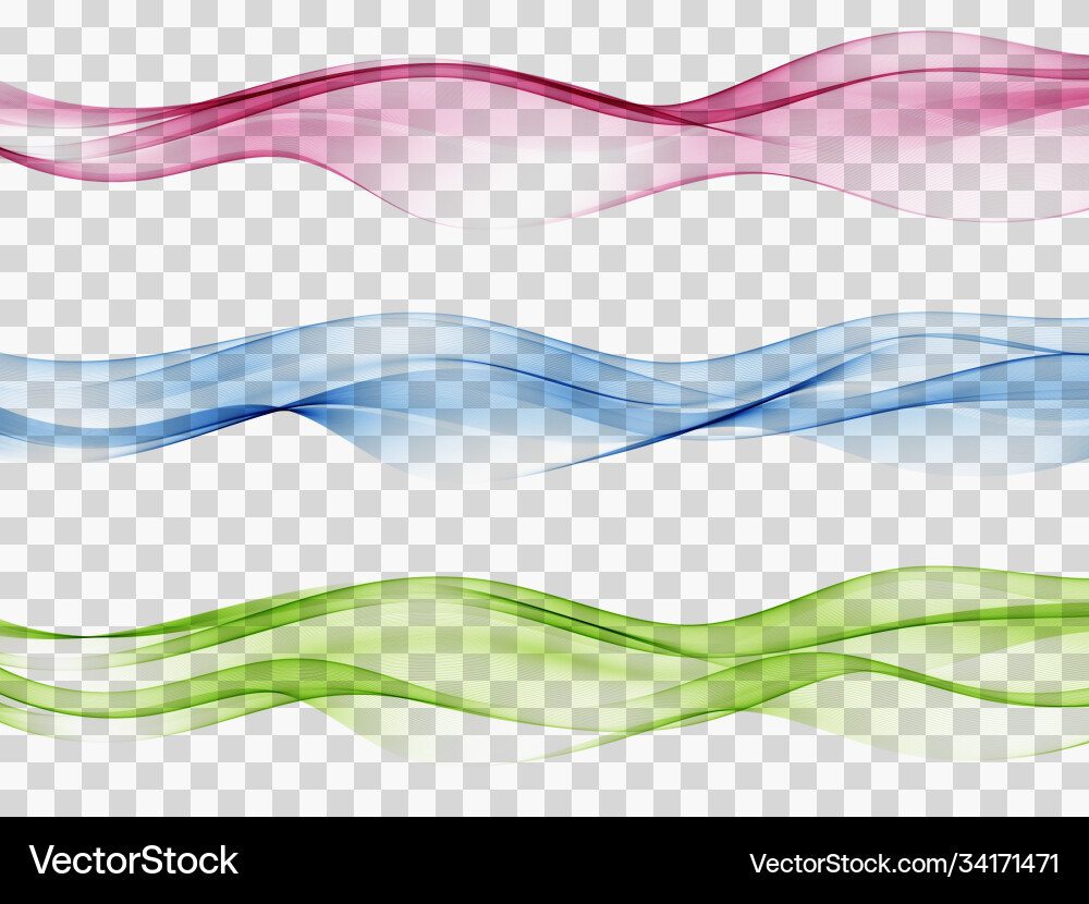 Soft bright colorful web border layout set Vector Image