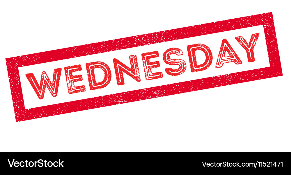 Wednesday rubber stamp Royalty Free Vector Image