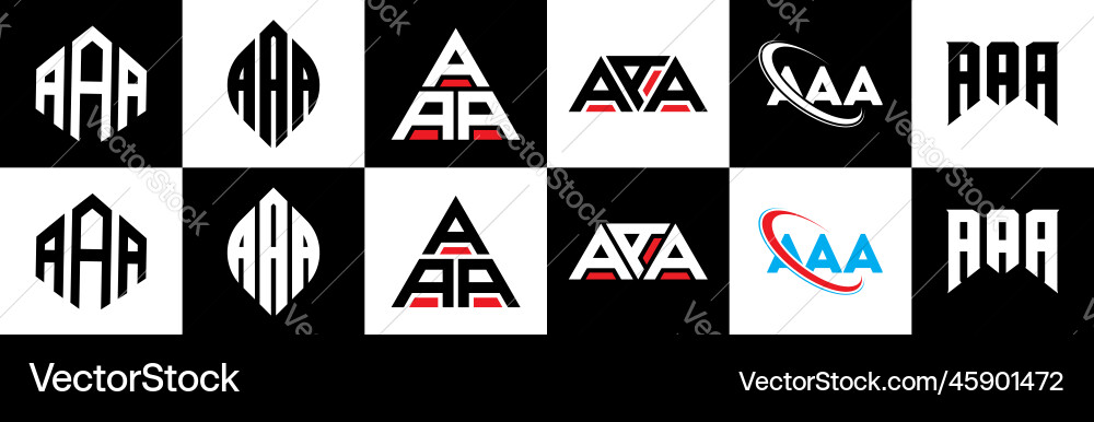 Aaa Vector Logo Beginletters Aaa Logo Ontwerpen Bundel 4971849