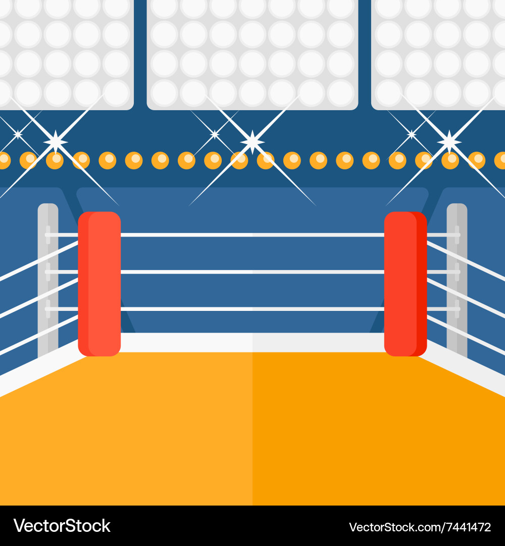 Background of boxing ring Royalty Free Vector Image