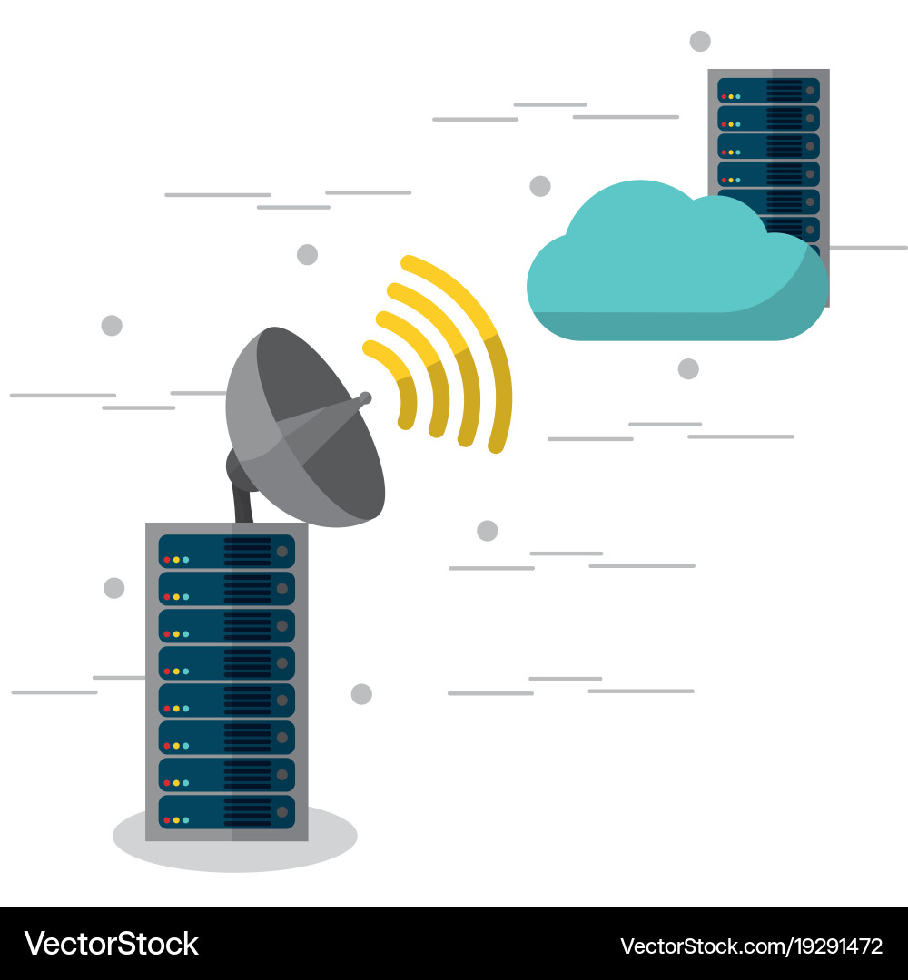 Data center design Royalty Free Vector Image - VectorStock