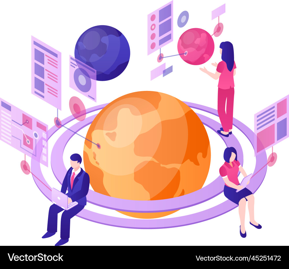 Future technologies concept Royalty Free Vector Image