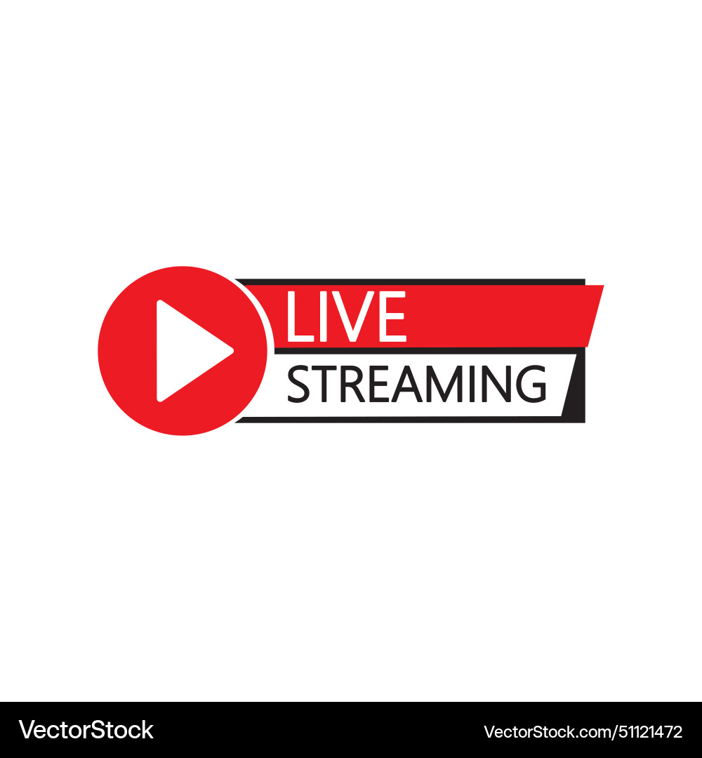 Live play logo Royalty Free Vector Image - VectorStock