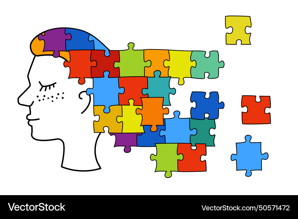 Neurodiversity neuroinclusion concept different Vector Image