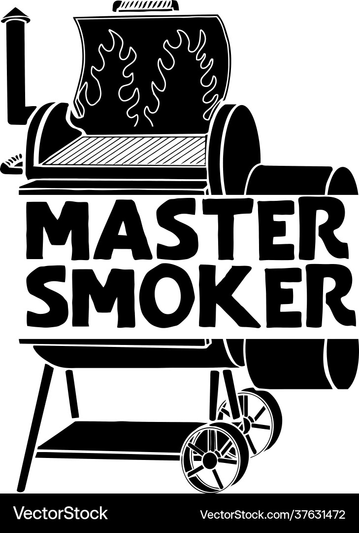 Portable Smoker Cut File Royalty Free Vector Image