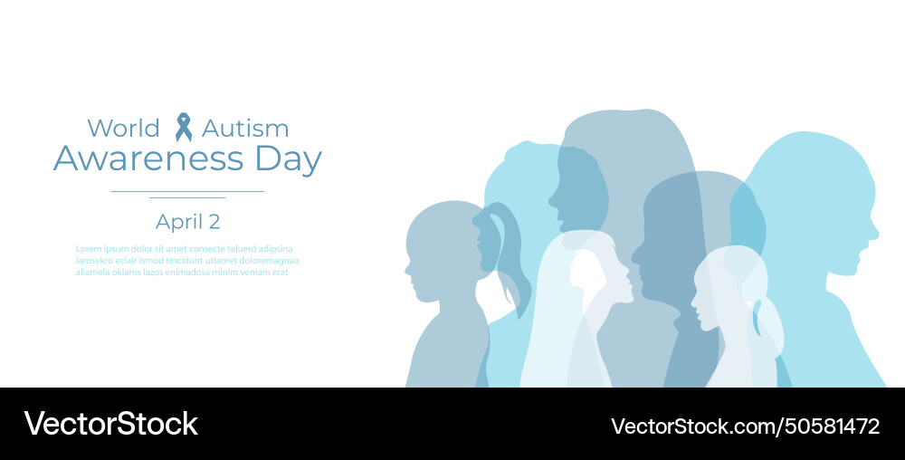 World autism awareness day banner11 Royalty Free Vector