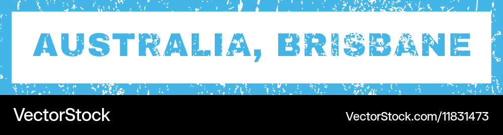 Australia brisbane rubber stamp Royalty Free Vector Image