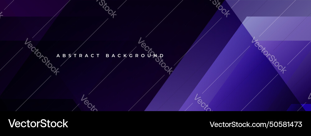 Dark violet modern abstract wide banner Royalty Free Vector