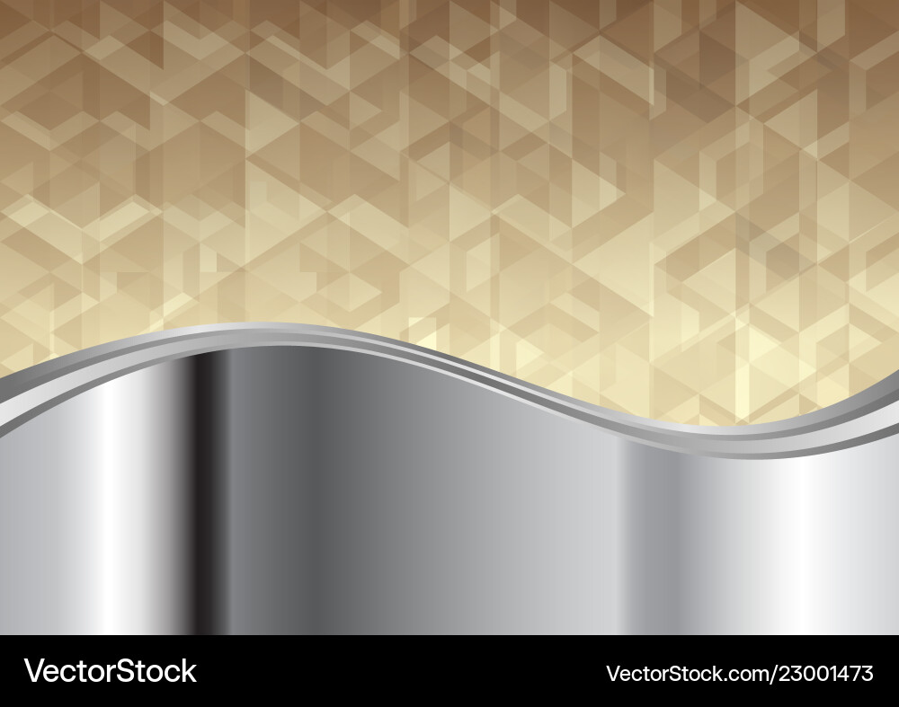 Metallic Geometric Background Royalty Free Vector Image