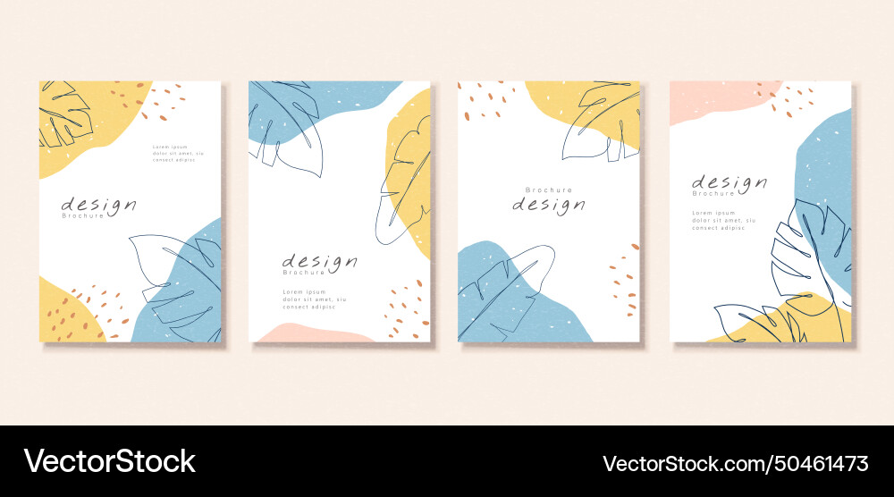 Minimal cover template design Royalty Free Vector Image