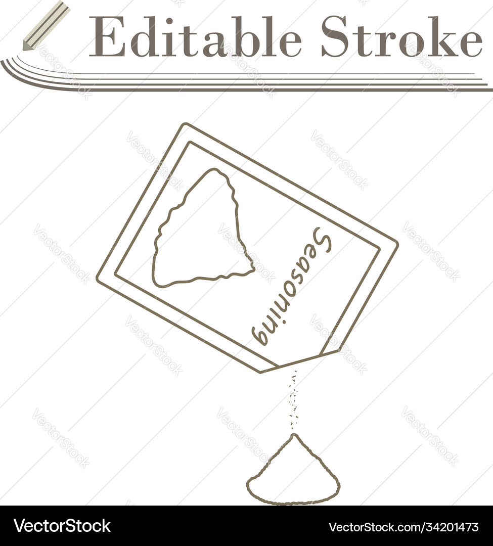 Seasoning package icon Royalty Free Vector Image
