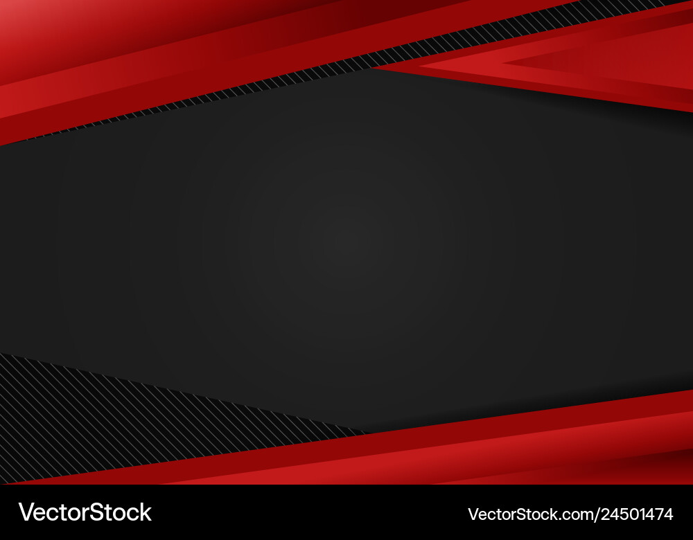 Abstract template red geometric triangles Vector Image