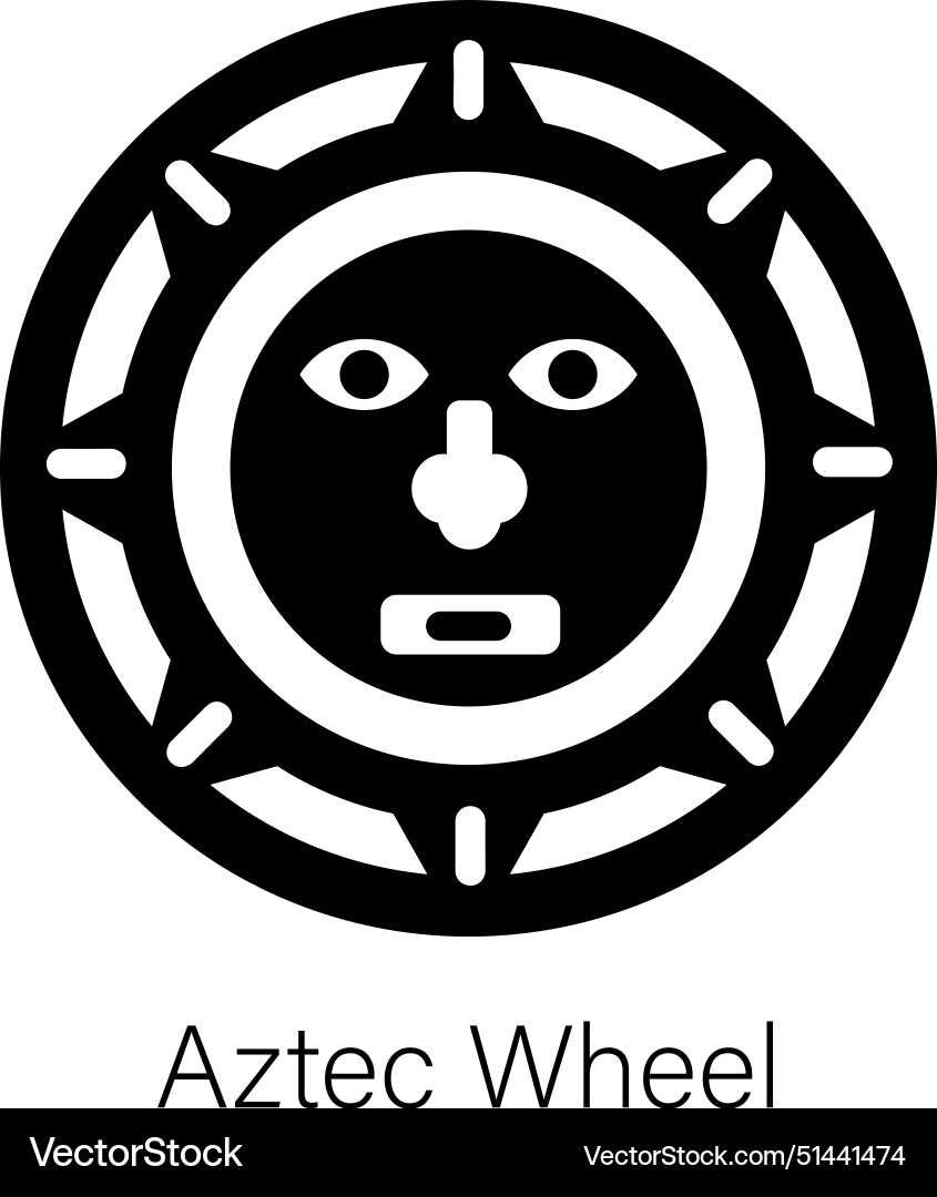 Aztec wheel Royalty Free Vector Image - VectorStock
