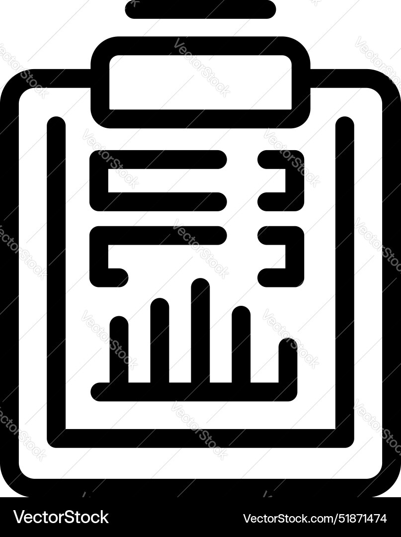 Clipboard showing financial report with statistics