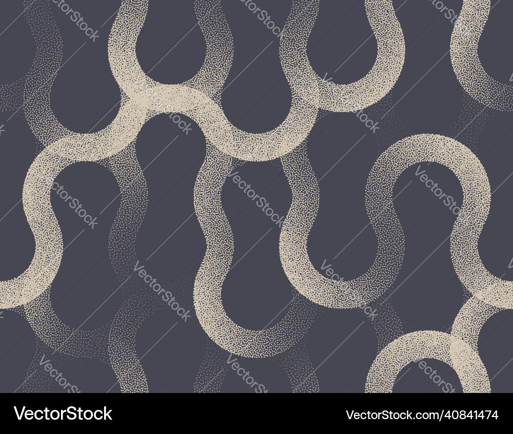 Intricate curved lines half circles seamless Vector Image