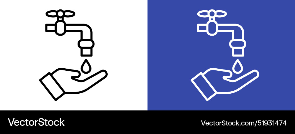 Islamic ablution icon ideal for ritual Royalty Free Vector