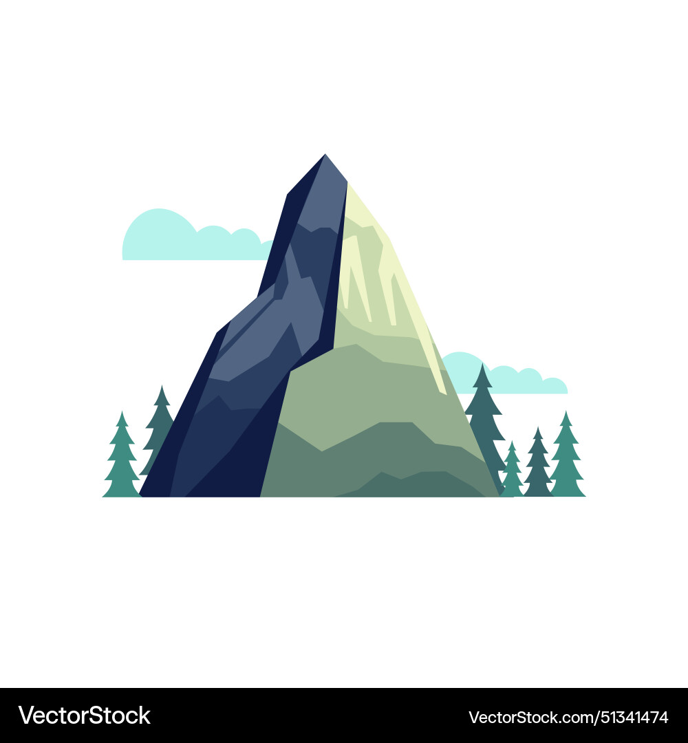 Mountain mountains landscape Royalty Free Vector Image