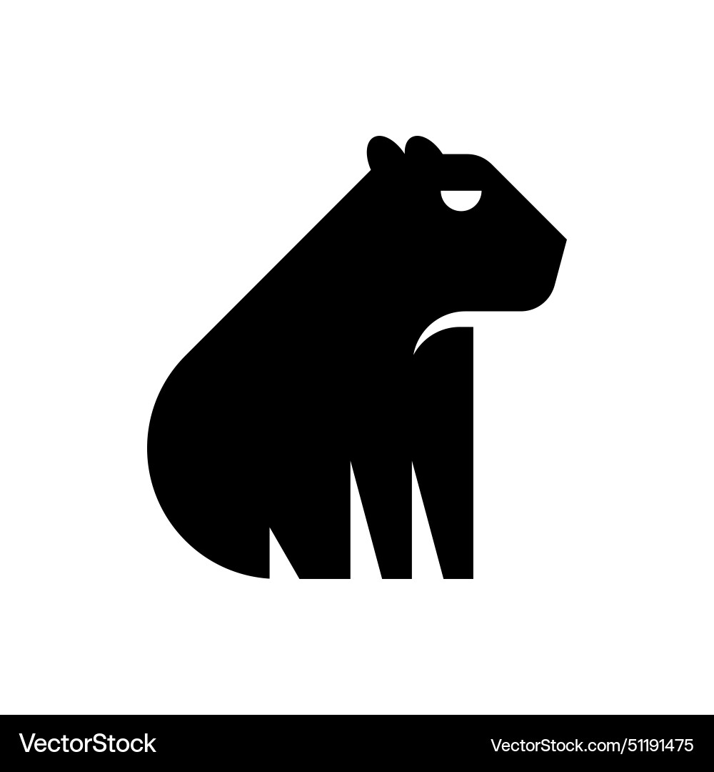 Capybara logo Royalty Free Vector Image - VectorStock