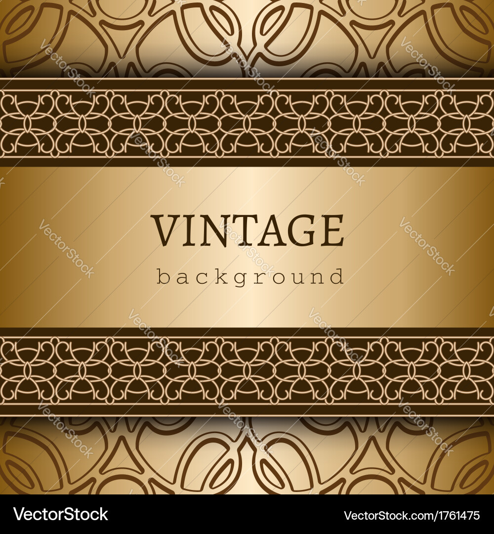 Gold background Royalty Free Vector Image - VectorStock