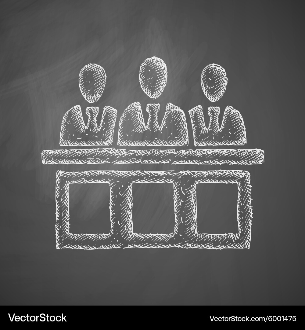Jurors icon Royalty Free Vector Image - VectorStock