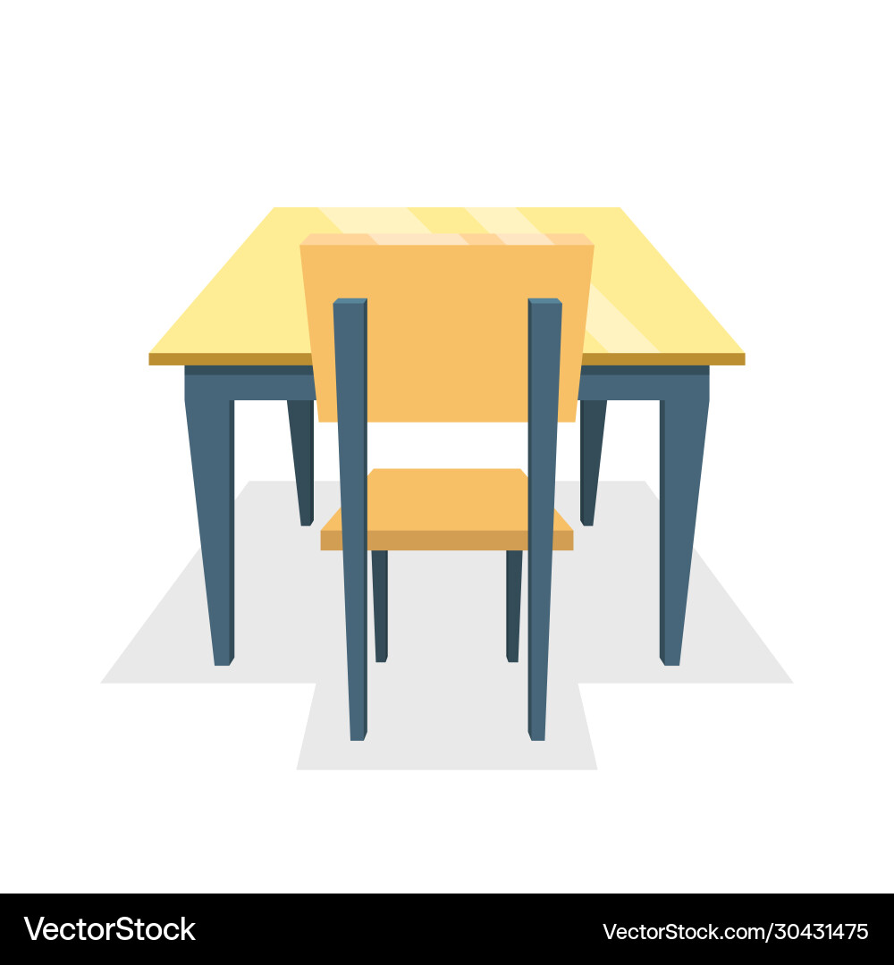 School desk Royalty Free Vector Image - VectorStock