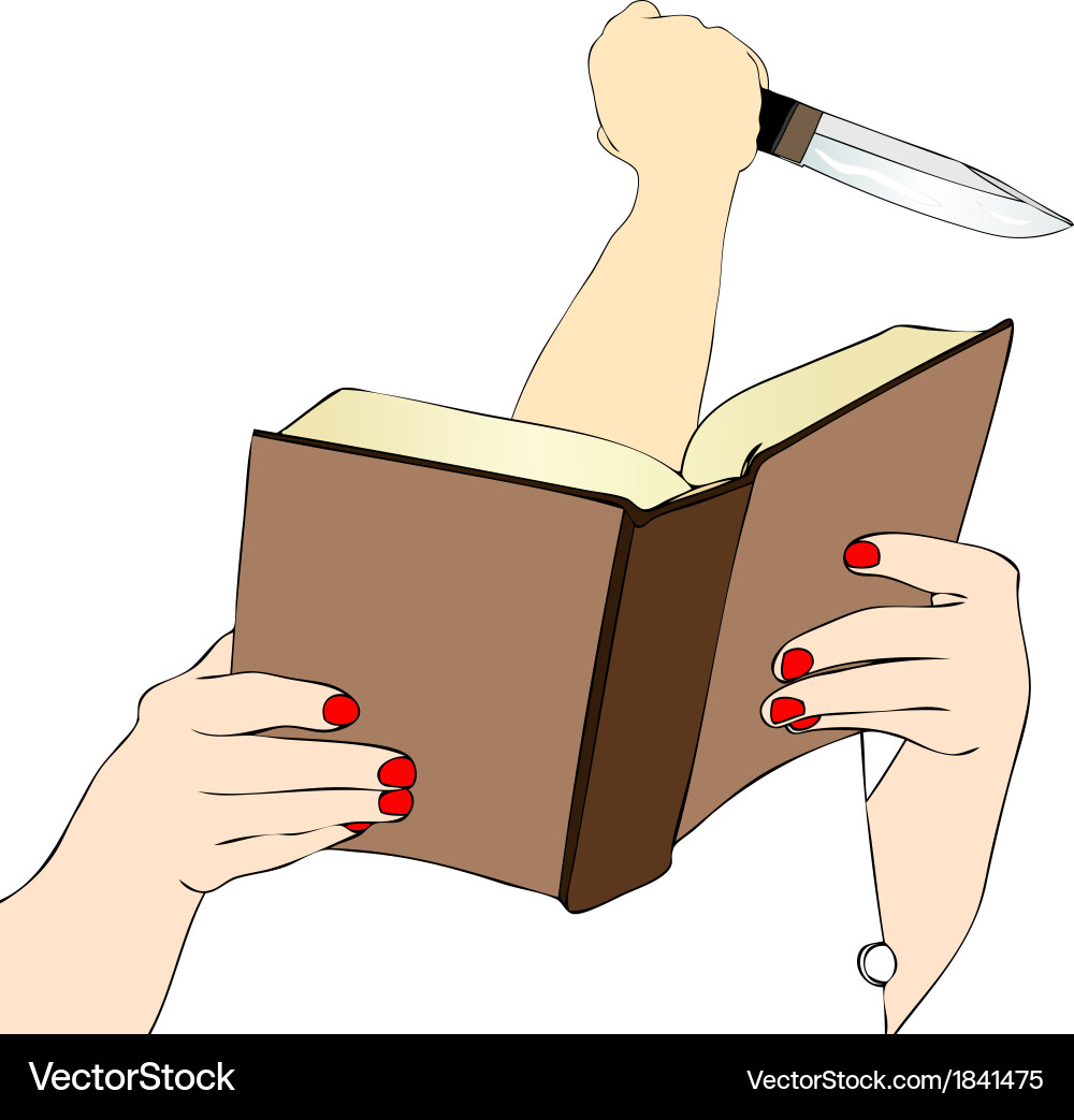 Unpredictable murderess Royalty Free Vector Image