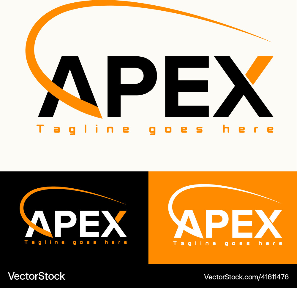 Apex logo design Royalty Free Vector Image - VectorStock