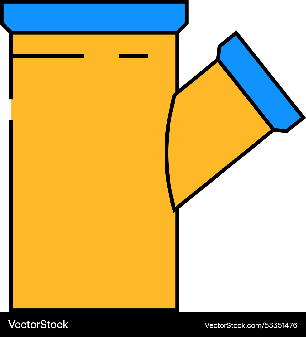 Oil pipeline icon color Royalty Free Vector Image