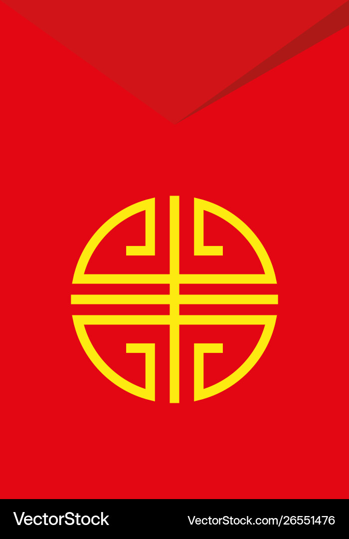 Red envelopes gold coin Royalty Free Vector Image
