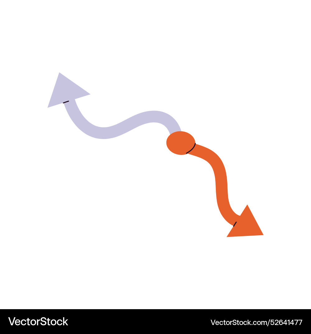 Curved clock hands colourful clockwise Royalty Free Vector