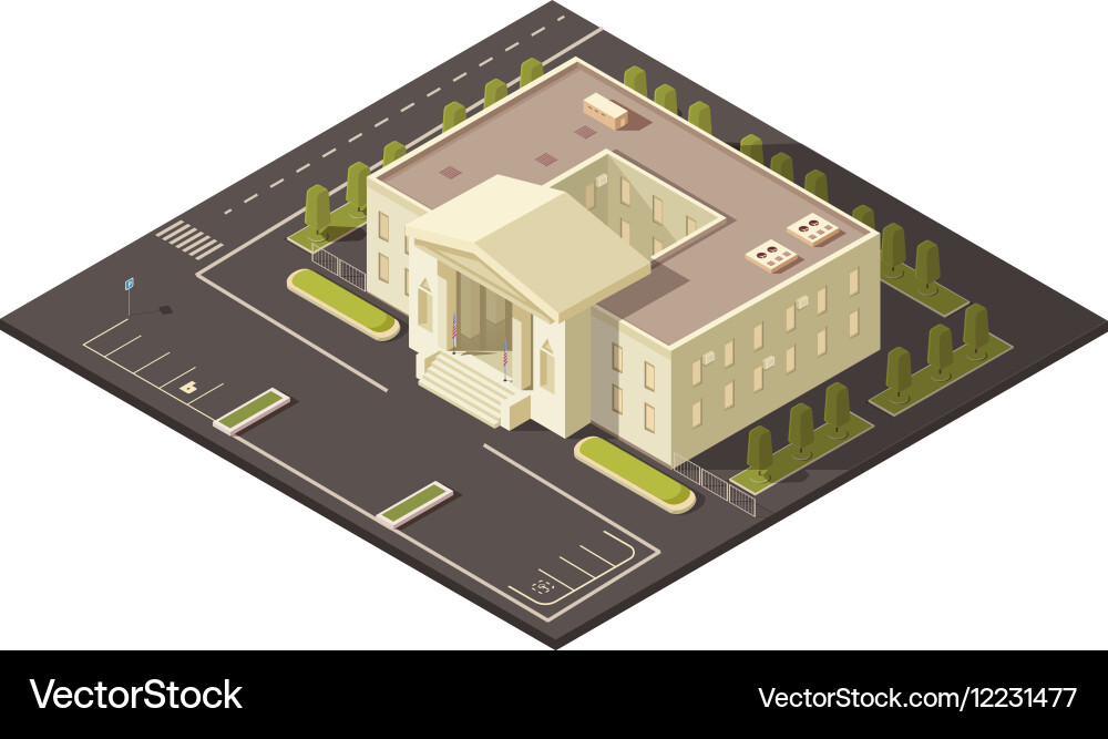 Government building concept Royalty Free Vector Image