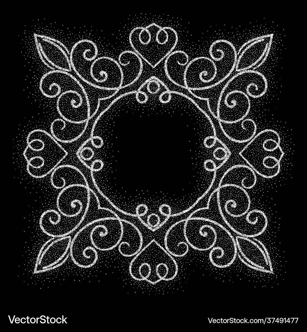 Retro shiny frame or border Royalty Free Vector Image