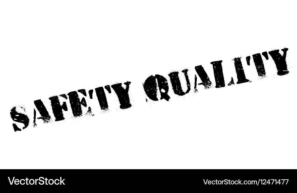 Safety quality rubber stamp Royalty Free Vector Image