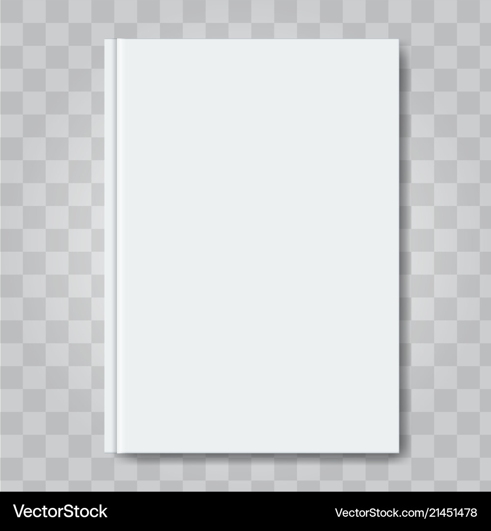 Book cover mock up ready template blank Royalty Free Vector