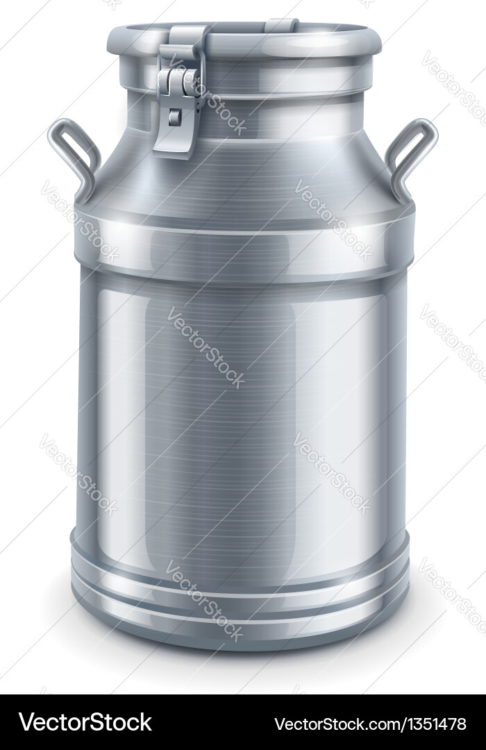 Can container for milk Royalty Free Vector Image