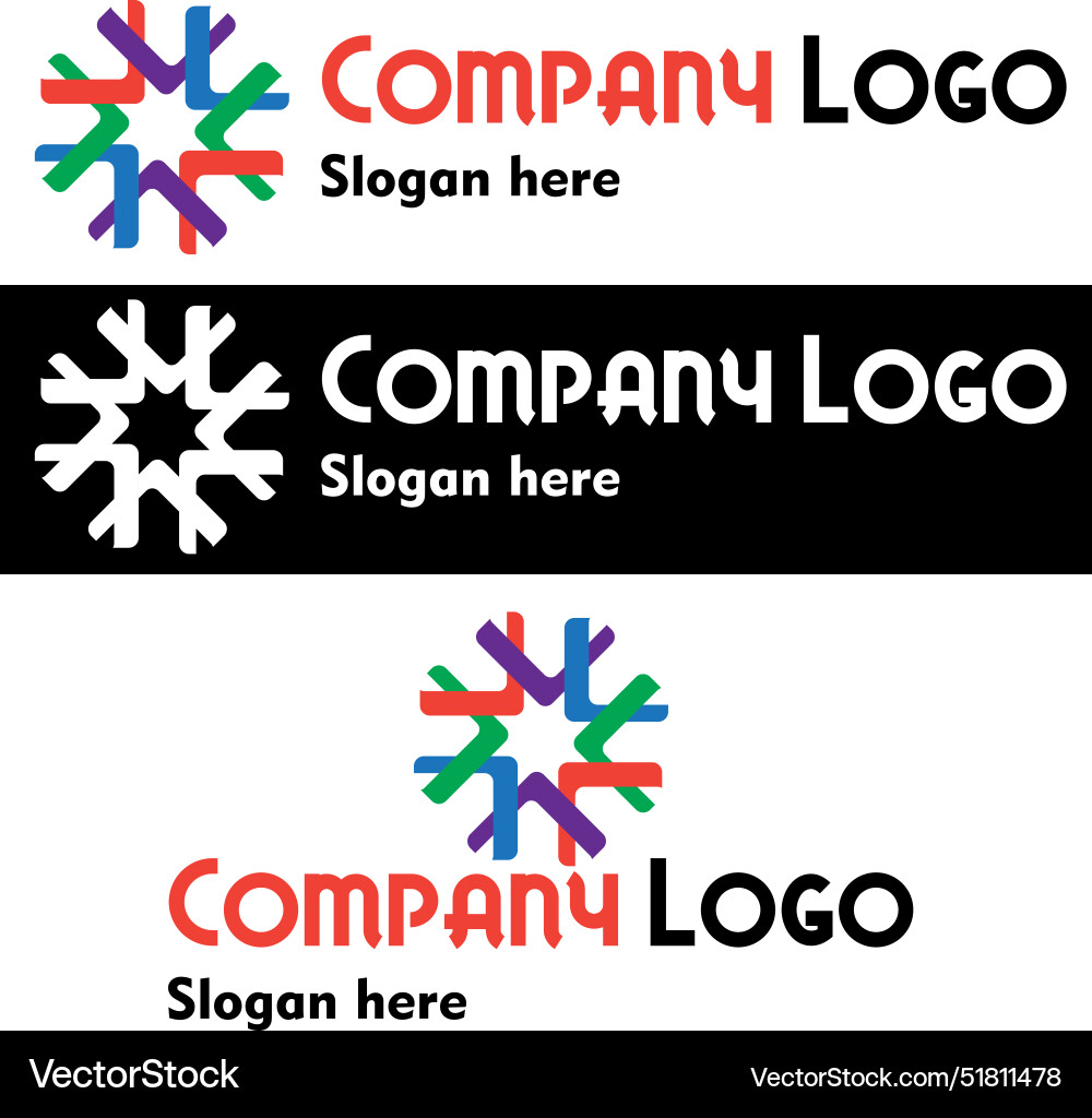 Company logo 6 Royalty Free Vector Image - VectorStock