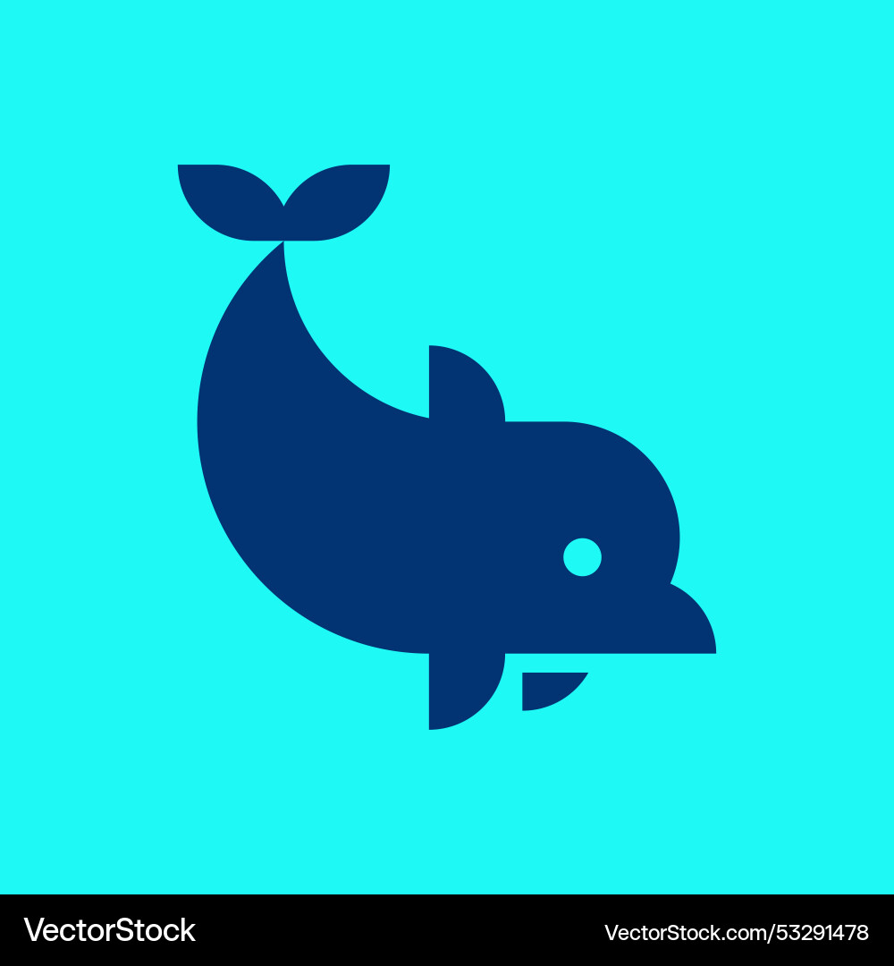 Dolphin logo Royalty Free Vector Image - VectorStock