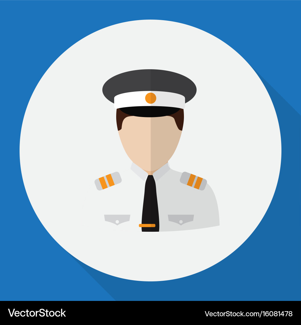 Profession symbol on pilot Royalty Free Vector Image