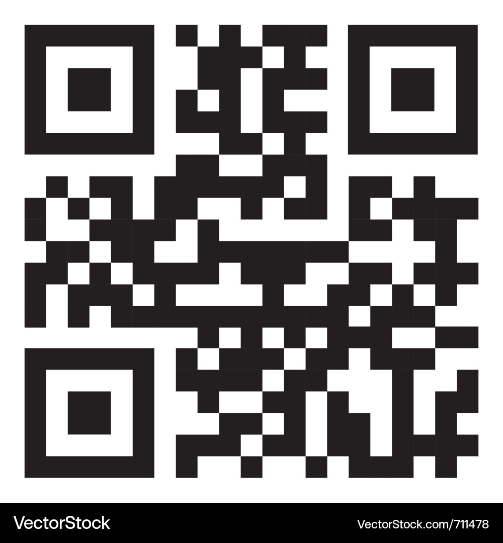 Sample Qr Code Royalty Free Vector Image Vectorstock