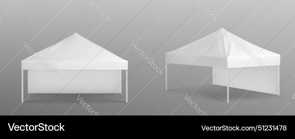 Tent mockup for exhibition event Royalty Free Vector Image