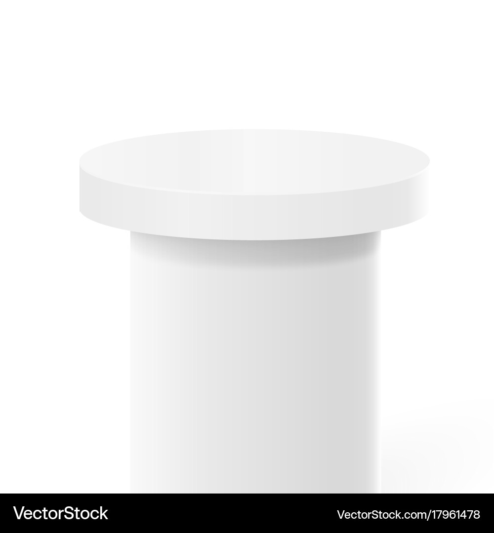 Victory platform template 3d realistic winner Vector Image