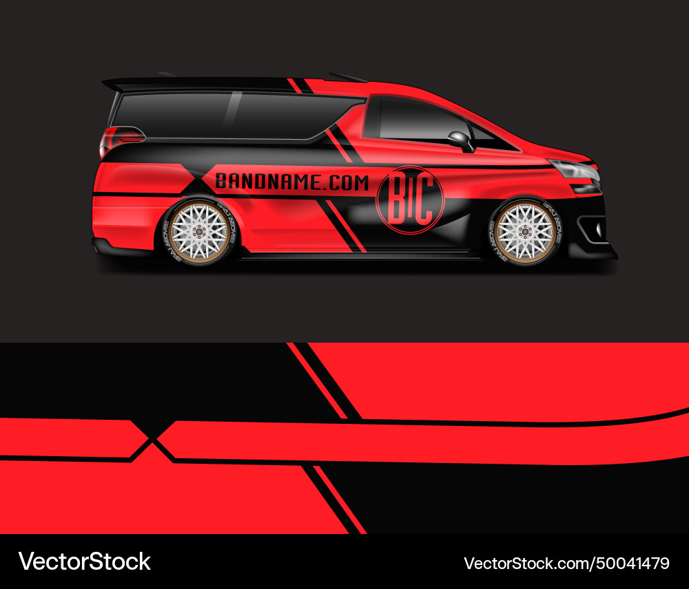 Commercial Vehicle Wraps Royalty Free Vector Image