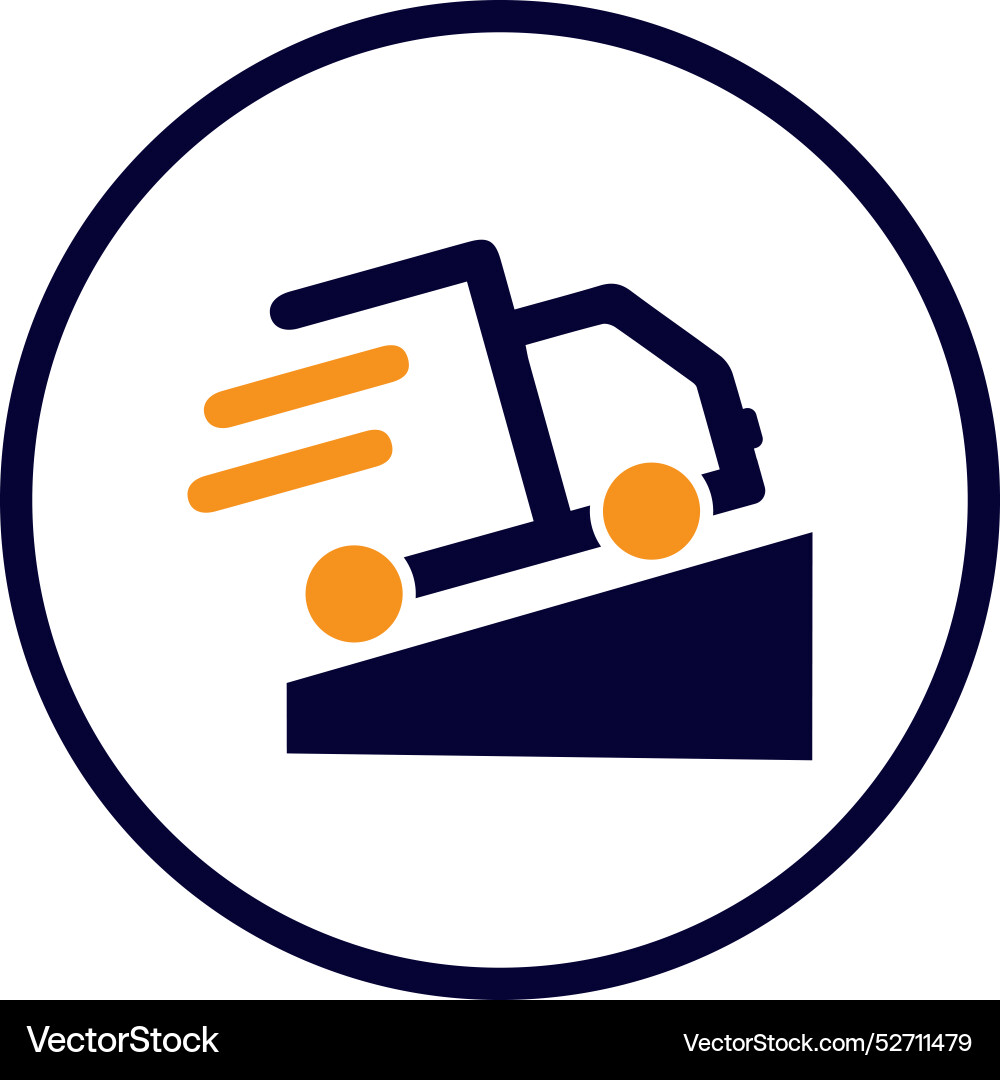 Fast truck delivery icon Royalty Free Vector Image